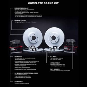 R1 Concepts Front Rear Brakes and Rotors Kit |Front Rear Brake Pads| Brake Rotors and Pads| Optimum OEp Brake Pads and Rotors |Hardware Kit|fits 2021-2022 Ford Expedition, F-150; Lincoln Navigator