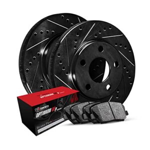 r1 concepts front brakes and rotors kit |front brake pads| brake rotors and pads| optimum oep brake pads and rotors ||fits 1990-1999 jeep cherokee, comanche, grand wagoneer, tj, wagoneer, wrangler