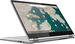 lenovo newest c340 15.6'' fhd touchscreen 2-in-1 chromebook laptop, intel i3 cpu(up to 3.4ghz), 4gb ram, 128gb space(64gb emmc+64gb msd), usb-c, wi-fi, bluetooth, webcam, chrome os+jvq mp gray