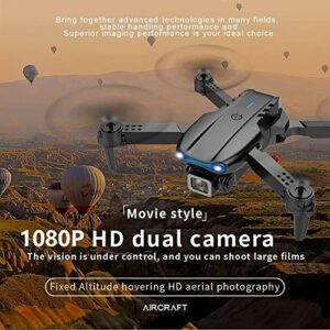 KIMHI Drone with Camera for Adults/Kids, 1080P FPV Dual Camera,Foldable RC Quadcopter Drones for Beginners, 2 Batteries, Carrying Case, One Key Start, Altitude Hold,Headless Mode,3D Flips (E88)