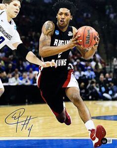 elfrid payton signed louisiana 11x14 basketball photo bas