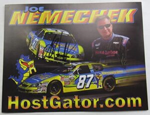 joe nemechek signed auto autograph 8.5x11 photo i - autographed nascar photos