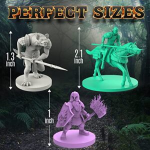 Mythical Heroes Warriors! Mini Figure Set for RPGs - 102 Pcs in 17 Designs - Suitable Size for DND (Warriors! 102 pcs in 17 Designs)