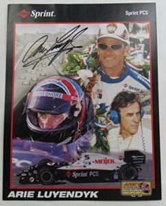 arie luyendyk signed auto autograph 8.5x11 photo iii - autographed nascar photos