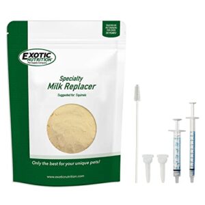 exotic nutrition baby squirrel nursing set (basic) - milk replacer, feeding syringes