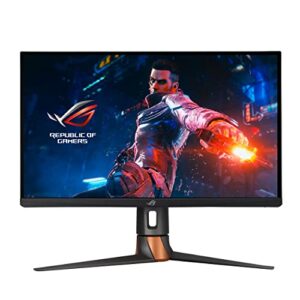 asus rog swift 360hz 27” 1440p hdr gaming monitor (pg27aqn) - qhd (2560 x 1440), fast ips, 1ms, g-sync, eye care, hdmi, displayport, usb, ergonomic design, vesa wall mountable, hdr10, displayhdr600