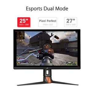 ASUS ROG Swift 360Hz 27” 1440P HDR Gaming Monitor (PG27AQN) - QHD (2560 x 1440), Fast IPS, 1ms, G-SYNC, Eye Care, HDMI, DisplayPort, USB, Ergonomic Design, VESA Wall Mountable, HDR10, DisplayHDR600