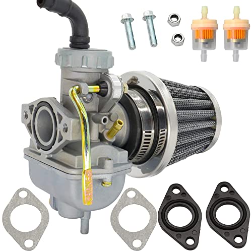 PZ20 Carburetor with Air Filter/Fuel Filter for Chinese Quad 4 Stroke ATV 4 Wheeler Go Kart Dirt Bike - Kazuma Baja Honda TaoTao 50cc 70cc 90cc 110cc 125cc ATV