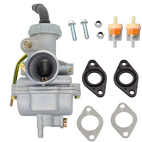 PZ20 Carburetor with Air Filter/Fuel Filter for Chinese Quad 4 Stroke ATV 4 Wheeler Go Kart Dirt Bike - Kazuma Baja Honda TaoTao 50cc 70cc 90cc 110cc 125cc ATV