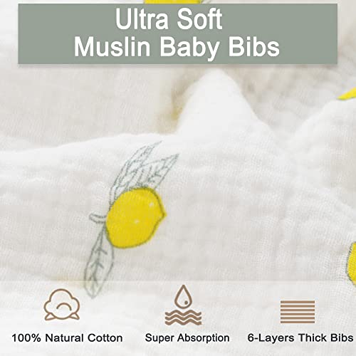 Baby Muslin Bandana Bibs baby Drool Bibs 8Pack 100% Cotton Ultra Soft Super Absorbent Bandana Bibs for Unisex Boys Girls for Teething and Drooling