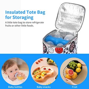 TRENDPLAY Insulated Baby Bottle Bag Cooler Insulated Tote Bag with Ice Pack, Portable Bottle Warmer Storage Organizer for 4 Bottles, for Travel Stroller Caddy