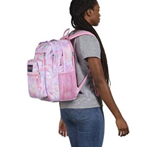 JanSport Big Student Backpack-Travel, or Work Bookbag with 15-Inch Laptop Compartment, NEON Daisy, One Size