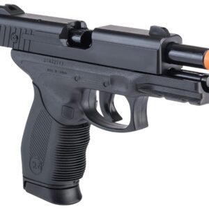 Swiss Arms 24/7 Semi-Auto BAX System CO2 Powered Airsoft Non-Blowback Pistol with Hop-Up, 305-395 FPS, Black (280323)