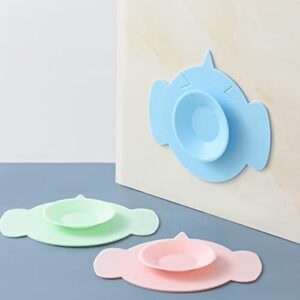 Kisangel 3pcs Anti-Fall Baby Double-Sided Store Infant Silicone Tableware Holder Cartoon Fixing Anti-Slip Cutlery Sucker Base Hotel Kids Cups Fixer Bases Cafe Pad Fixed Bowl for Plate Mat