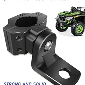 ZIDIYORUO Heavy Duty ATV Flag Mount/ATV Whip Mount for Handlebars and Rack Bars, Compatible with ATVs, Motorcycles, and Kids SXS, with Whip Light Mounting Bracket, (1pc Black)