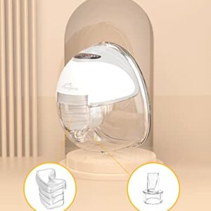 Mumgaroo Multifunctional Wearable Electric Breast Pump Hands Free, LED Display, 3 Modes & 12 Levels , Ultra-Quiet, Rechargeable, Portable , 2 Pack