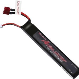 BosLi-Po 11.1V Airsoft Battery 1300mAh 2S 25C Rechargeable High Capacity LiPo Battery with T Plug Connector for Airsoft Guns