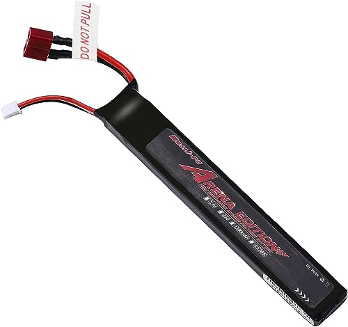 BosLi-Po 11.1V Airsoft Battery 1300mAh 2S 25C Rechargeable High Capacity LiPo Battery with T Plug Connector for Airsoft Guns