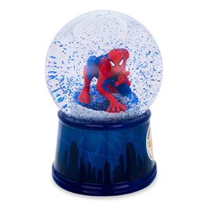 marvel spider-man new york skyline light-up collectible snow globe