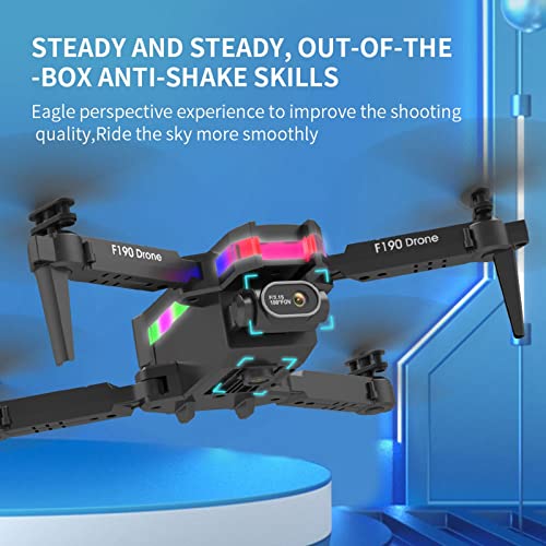 CARRYKING HD FPV Camera Drone with 4K Remote Control Toys Gifts for Boys Girls with Altitude Hold Headless Mode One Key Start Speed Adjustment Three Battery Version (Black)