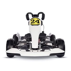 xprit hoverboard scooter into go-kart kart adjustable frame (white)