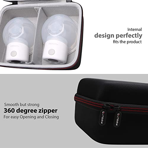 LTGEM Hard Case for 2pcs Momcozy S12 Pro / S12Pro / S9 / Momcousy Wearable Breast Pump Suitable for Storage