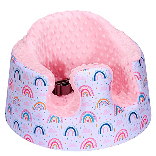 Kinaron Seat Cover, Compatible with Bumbo Seat, Baby Comfortable Seat Cover with Ultra Soft and Breathable, Perfect for Bumbo Seat (Pink)