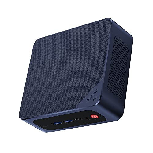 Beelink SEi12 Mini PC, Mini Desktop Computer with The Newest 12th Gen i5-1235U(Turbo 4.4Ghz, 10C/12T), 32G DDR4+500G PCle4.0 NVMe SSD, WiFi 6, 1000Mbps, Dual HDMI, BT 5.2, Type-C