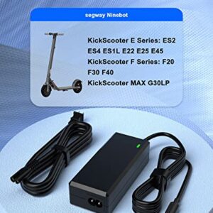 Replacement for Segway Ninebot Charger 42V 1.7A Fit for Ninebot Segway Scooter Charger ES2/ES4/E22/ES1L ES Series KickScooters