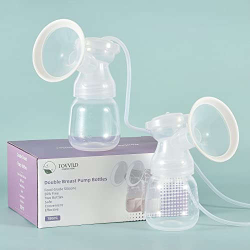 TOVVILD 22mm Breast Pump Parts, Double Bottles Backflow Protector, Compatible with TOVVILD Breast Pump, Spectra Breast Pump Accessories Replacement