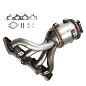 autosaver88 manifold catalytic converter w/gasket compatible with 2012-2017 hyundai accent | hyundai veloster | kia soul | kia rio 1.6l direct-fit (epa compliant)