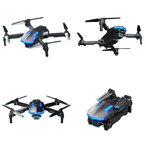 Foldable Drones with Camera for Adults 4K 1080P Ultra HD Dual Camera Beginners FPV Camera Remote Control Toy Headless Mode One Button Start Speed Adjustment