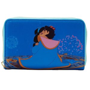 loungefly disney aladdin princess scenes zip around wallet