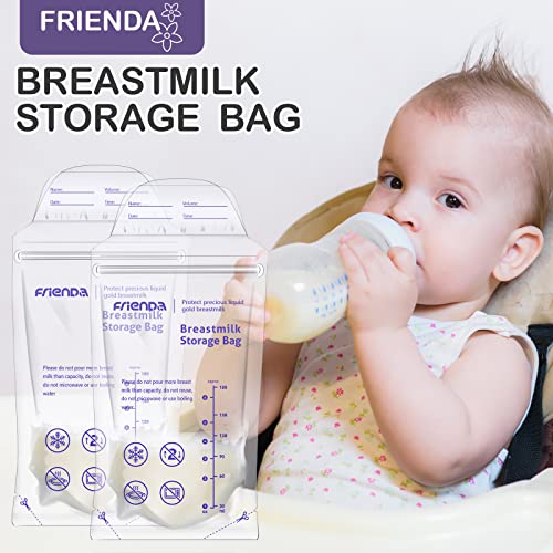 500 Count Breast Milk Storage Bags Bulk 6 Oz No Leak Milk Storing Bags Zipper Seal Breastmilk Freezer Bags Disposable Breastmilk Container for Breastfeeding Refrigeration Freezing Storage Essentials