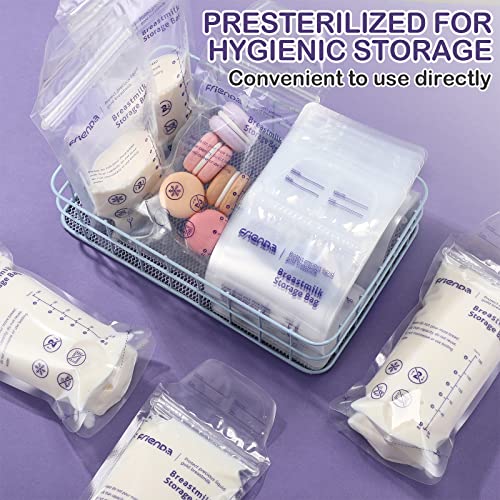 500 Count Breast Milk Storage Bags Bulk 6 Oz No Leak Milk Storing Bags Zipper Seal Breastmilk Freezer Bags Disposable Breastmilk Container for Breastfeeding Refrigeration Freezing Storage Essentials