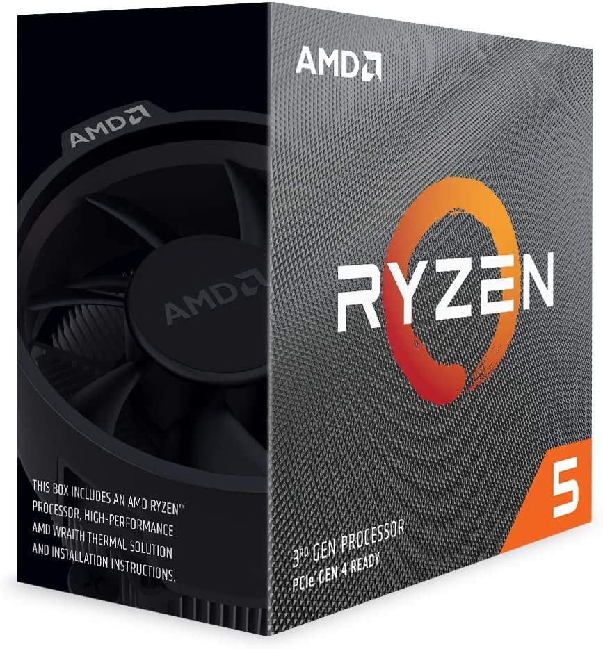 AMD Ryzen 5 3600 6-core, 12-Thread Unlocked Desktop Processor with Wraith Spire Cooler