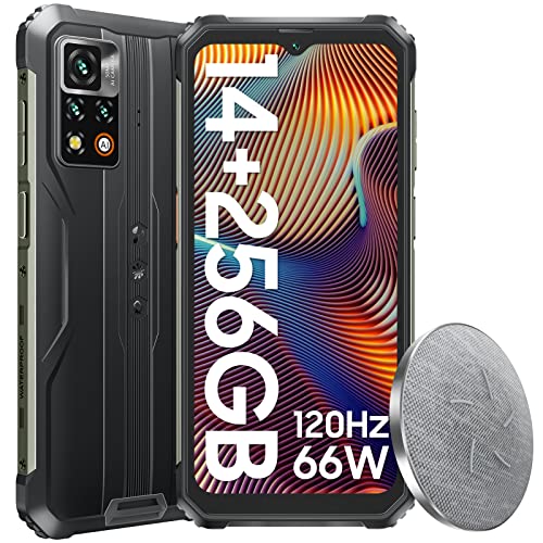 Blackview Rugged Smartphone, BV9200 14GB+256GB/1TB Rugged Phones Unlocked(2023), 66W Fast+30W Wireless Charging, 2.4K 120Hz Display, Harman Audio, Helio G96, 50MP+16MP, Android 12 Rugged Phone, NFC