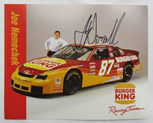 joe nemechek signed auto autograph 8x10 photo - autographed nascar photos