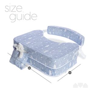 Milliard Premium Nursing Pillow for Breastfeeding, Memory Foam and Machine Washable with Unique Height Adjustable Feature for Best Comfort