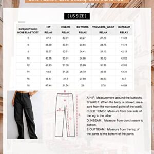 Dokotoo Lounge Women's Pants 2023 Palazzo Dress Pants for Women High Waisted with Pockets Jogger Stretchy Y2K Cargo Pants Khaki