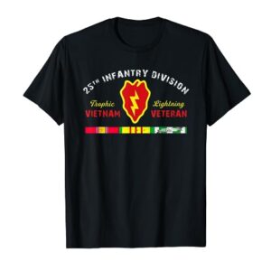 25th Infantry Division Vietnam Veteran Tropic Lightning T-Shirt