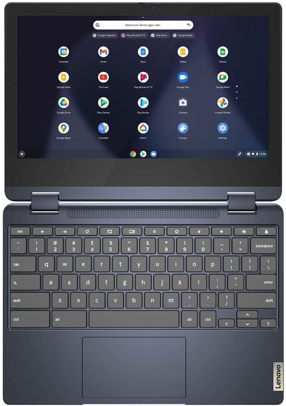 2022 Lenovo Flex 3 Touchscreen Chromebook, 2-in-1 11.6" HD for Business and Student Laptop, MT8183 CPU, 4GB LPDDR3, 64GB eMMC, Webcam, Blue, Chrome OS (Renewed)