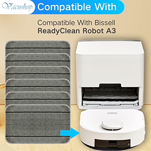 VACUSHOP Mop Accessories Replacement for Bissell ReadyClean Wet/Dry 3571 Mop Cleaner Reusable Hard Floor Expert Compatible Microfiber Soft x12 Mop