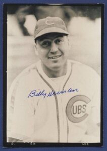 billy herman cubs signed vintage george burke 5x7 photo 105002 - autographed mlb photos