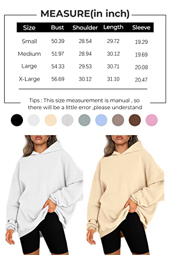 EFAN Preppy Clothes Hoodies for Women Teen Girls Oversized Sweatshirts Fall Fashion Outfits 2023 Clothes Soft Cute Tops Sweaters Pink