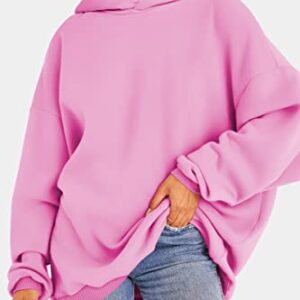 EFAN Preppy Clothes Hoodies for Women Teen Girls Oversized Sweatshirts Fall Fashion Outfits 2023 Clothes Soft Cute Tops Sweaters Pink