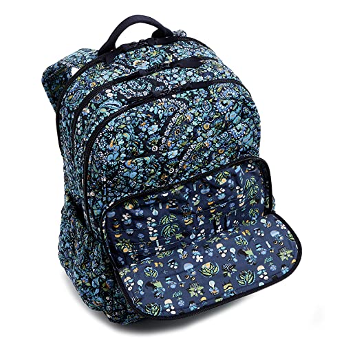 Vera Bradley Women's Cotton XL Campus Backpack, Dreamer Paisley - Recycled Cotton, One Size