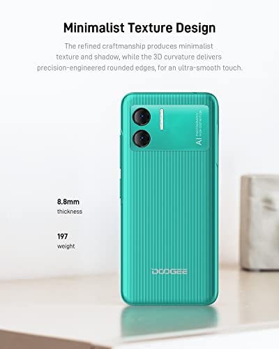 DOOGEE Android Phone 2023, X98 PRO 9GB+64GB Android 12 Cell Phones, Helio G25 Octa Core, Dual 4G Phones Unlocked, 6.5" FHD+ Display Smartphone, 4200mAh, Face ID, T-Mobile, US Version