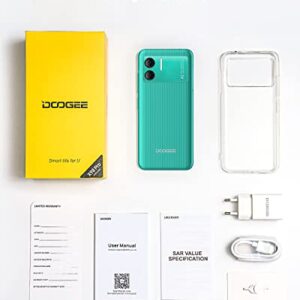 DOOGEE Android Phone 2023, X98 PRO 9GB+64GB Android 12 Cell Phones, Helio G25 Octa Core, Dual 4G Phones Unlocked, 6.5" FHD+ Display Smartphone, 4200mAh, Face ID, T-Mobile, US Version