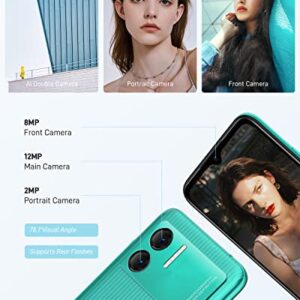 DOOGEE Android Phone 2023, X98 PRO 9GB+64GB Android 12 Cell Phones, Helio G25 Octa Core, Dual 4G Phones Unlocked, 6.5" FHD+ Display Smartphone, 4200mAh, Face ID, T-Mobile, US Version